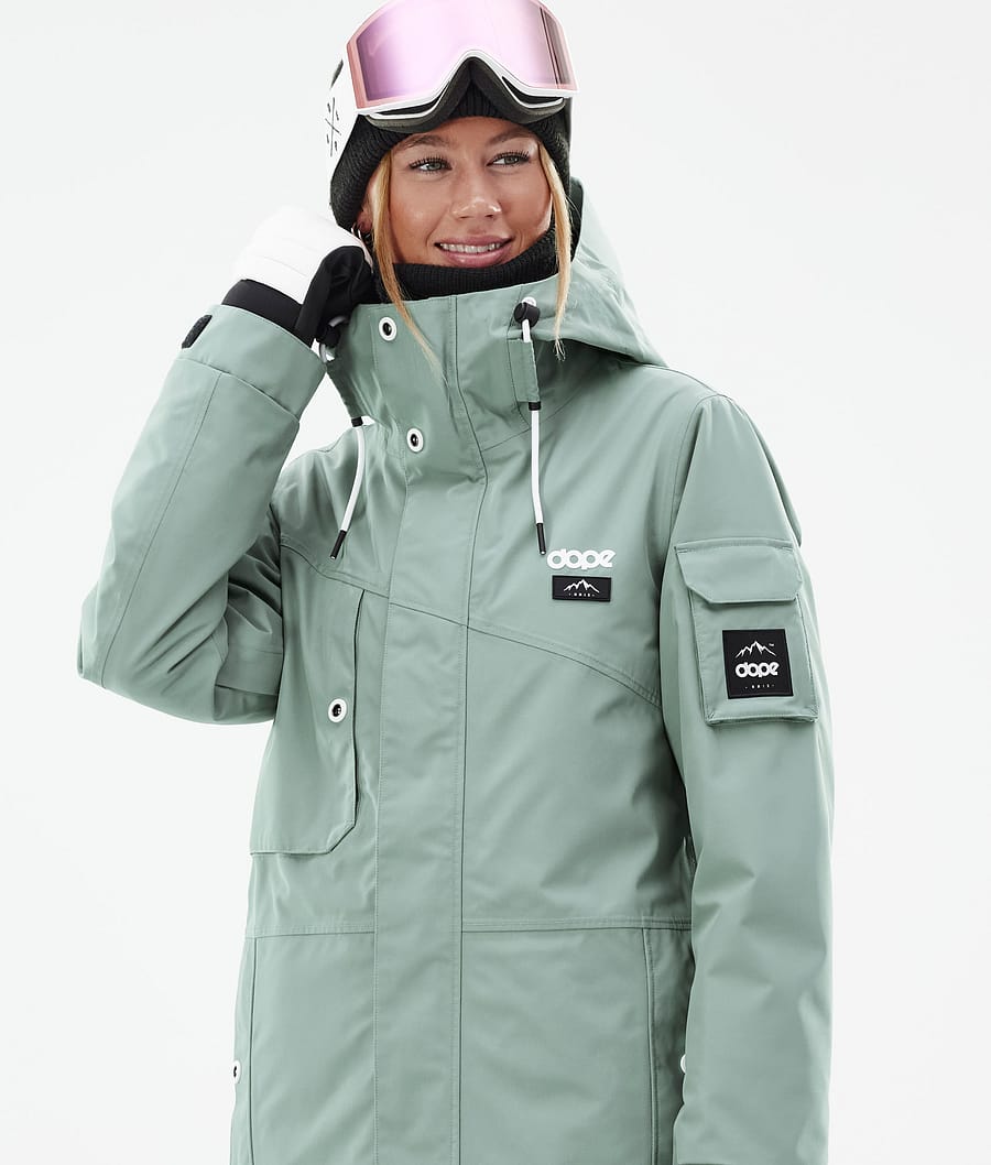 Dope Adept W Women's Ski Jacket Faded Green | Dopesnow.com