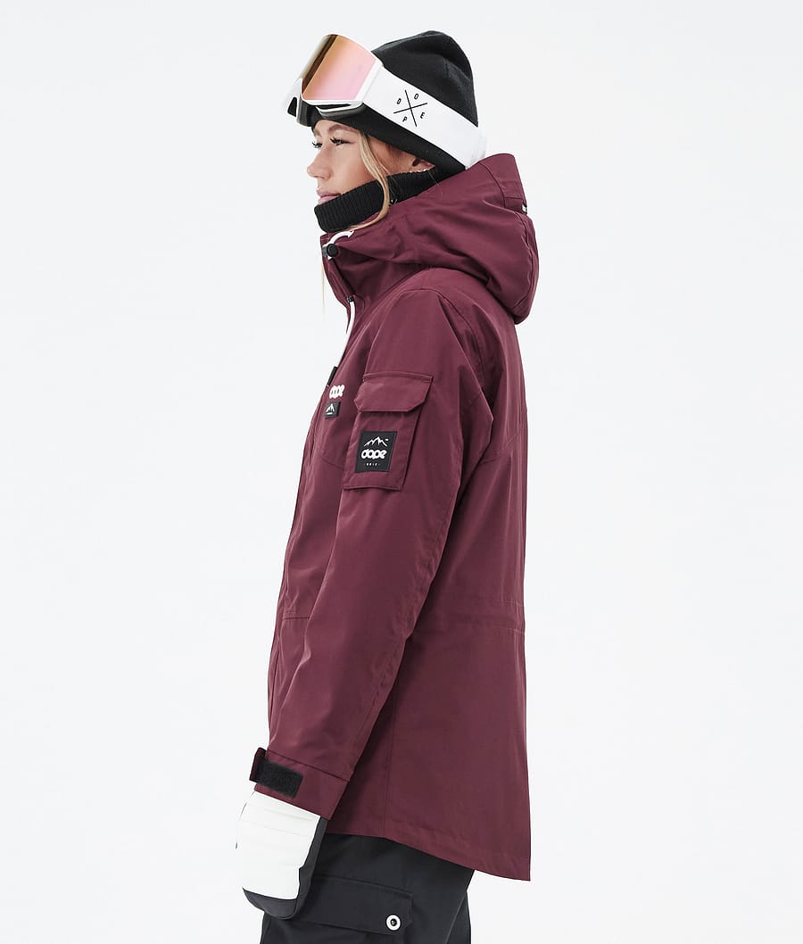 Dope Adept W Women's Snowboard Jacket Burgundy | Dopesnow.com
