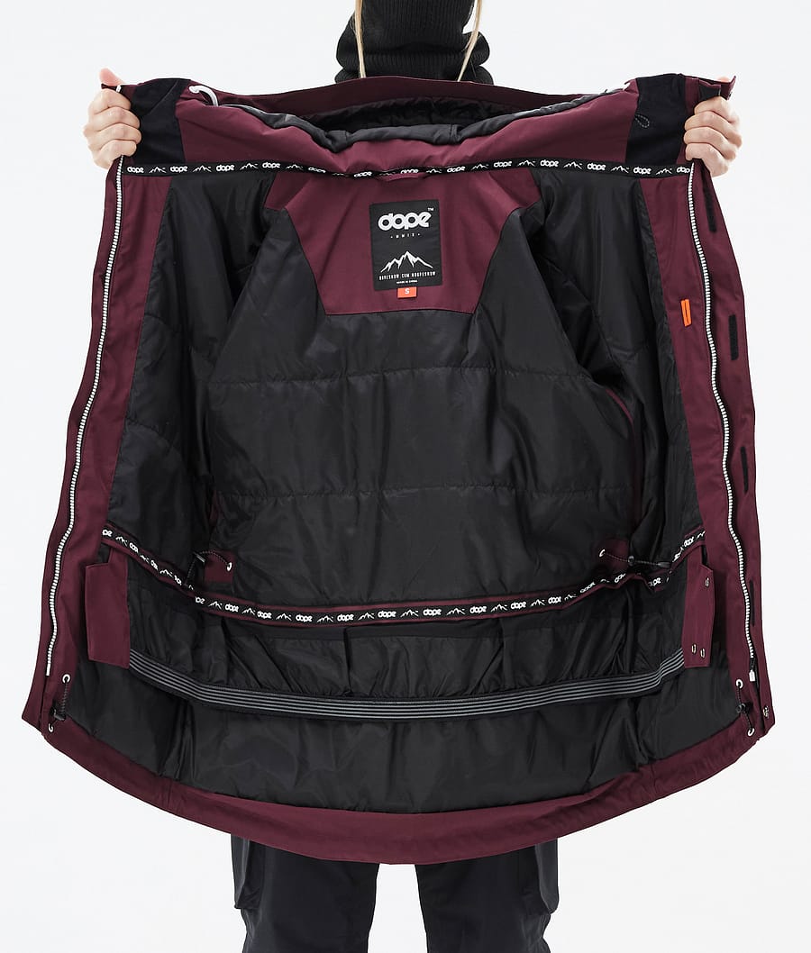 Dope Adept W Women's Snowboard Jacket Burgundy | Dopesnow.com