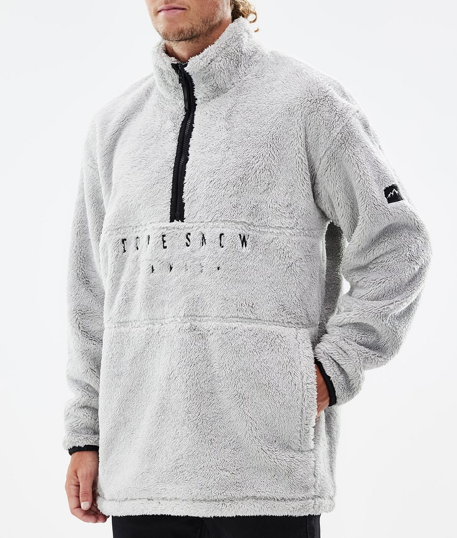 Dope Pile Fleece Sweater Men Light Grey | Dopesnow.com