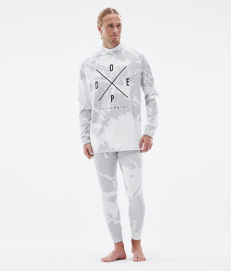 Dope Snuggle Men's Base Layer Top 2X-Up Grey Camo | Dopesnow.com