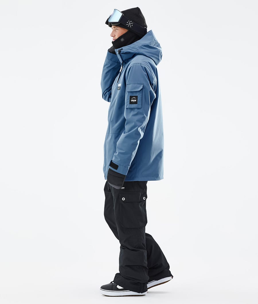 Dope Adept Men's Snowboard Jacket Blue Steel | Dopesnow.com