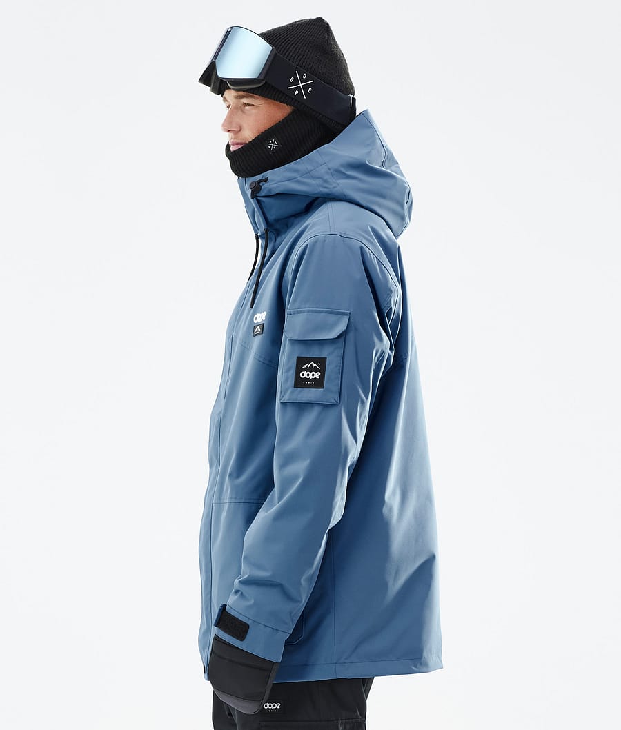 Dope Adept Men's Snowboard Jacket Blue Steel | Dopesnow.com