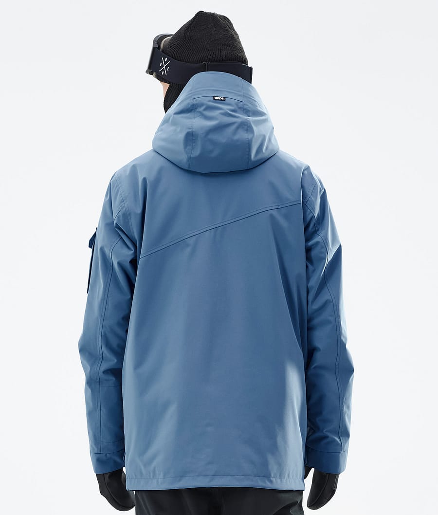 Dope Adept Men's Snowboard Jacket Blue Steel | Dopesnow.com