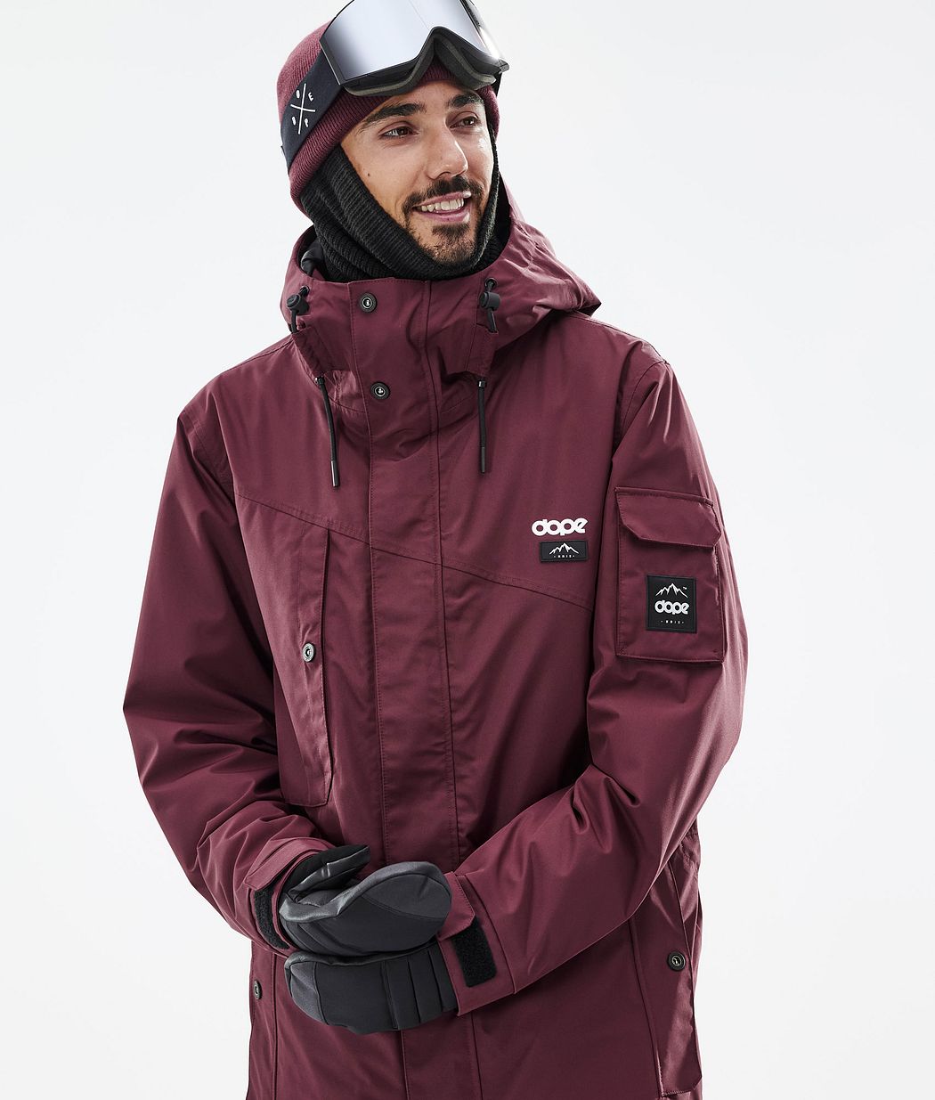 Dope Adept Men's Snowboard Jacket Don Burgundy | Dopesnow.com