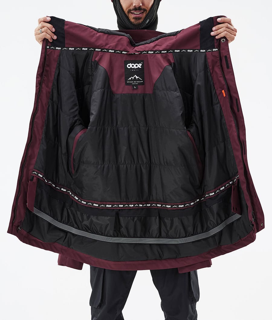 Dope Adept Men's Snowboard Jacket Don Burgundy | Dopesnow.com