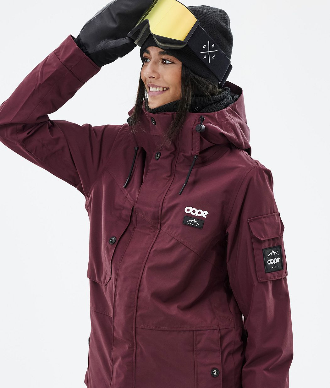 Dope Adept W Women's Ski Jacket Don Burgundy | Dopesnow.com