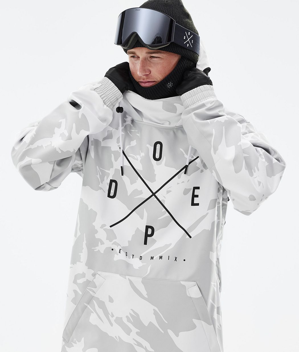 Dope Yeti Snowboard Jacket Men 2X-Up Grey Camo | Dopesnow.com