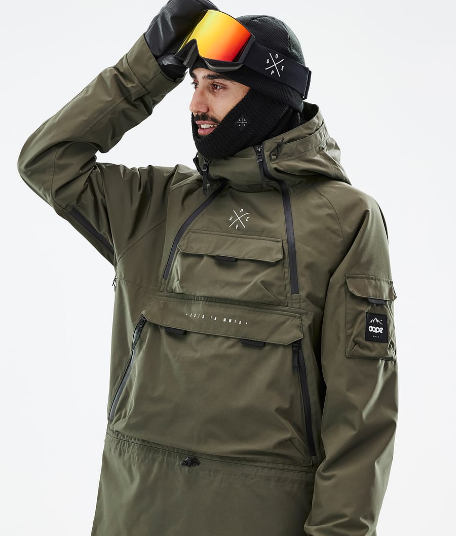 Dope Akin Men's Ski Jacket Olive Green | Dopesnow.com