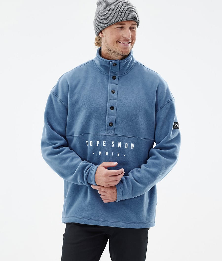 Dope Comfy Men's Fleece Sweater Blue Steel | Dopesnow.com