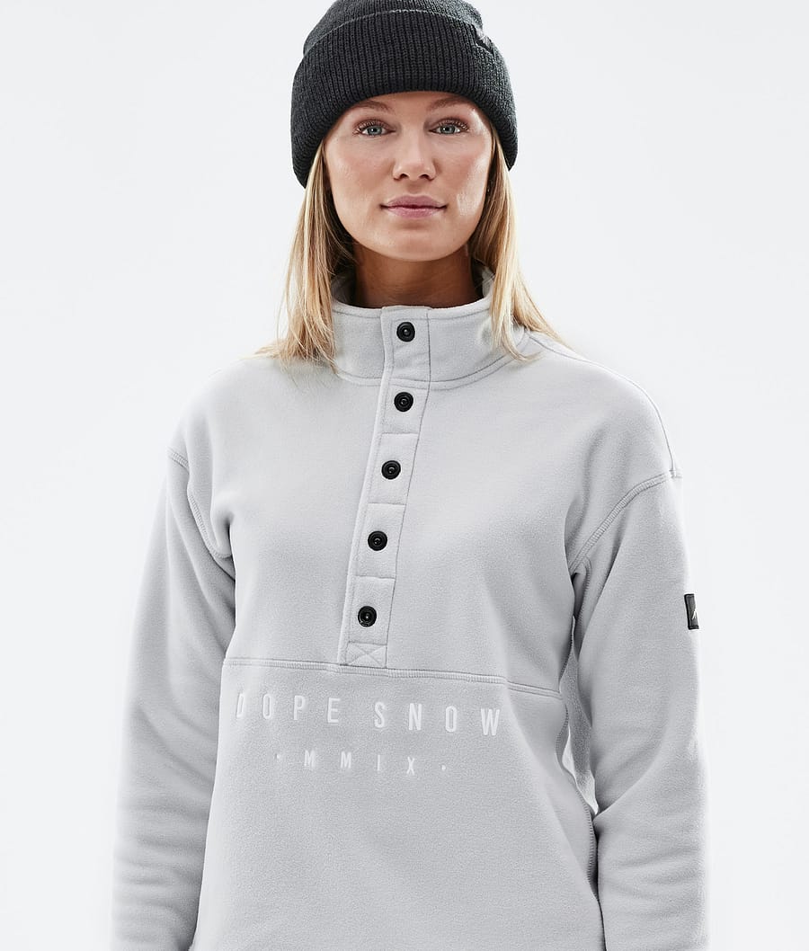 Dope Comfy W Fleece Sweater Women Light Grey | Dopesnow.com