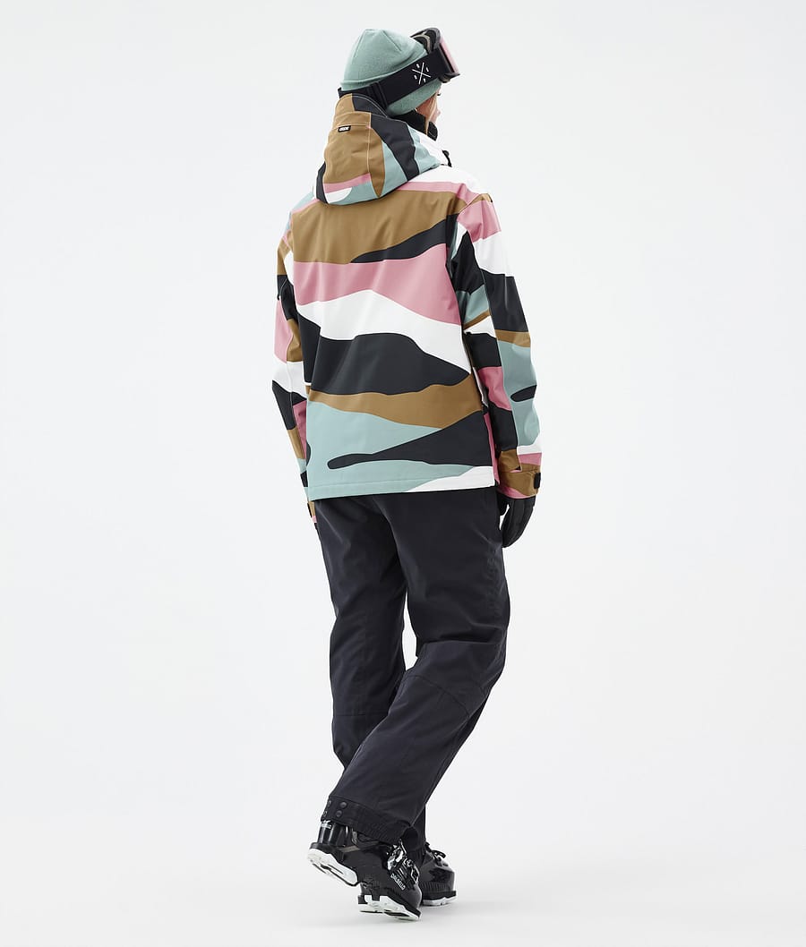 Dope Blizzard W Full Zip Ski Jacket Women Shards Gold Muted Pink ...