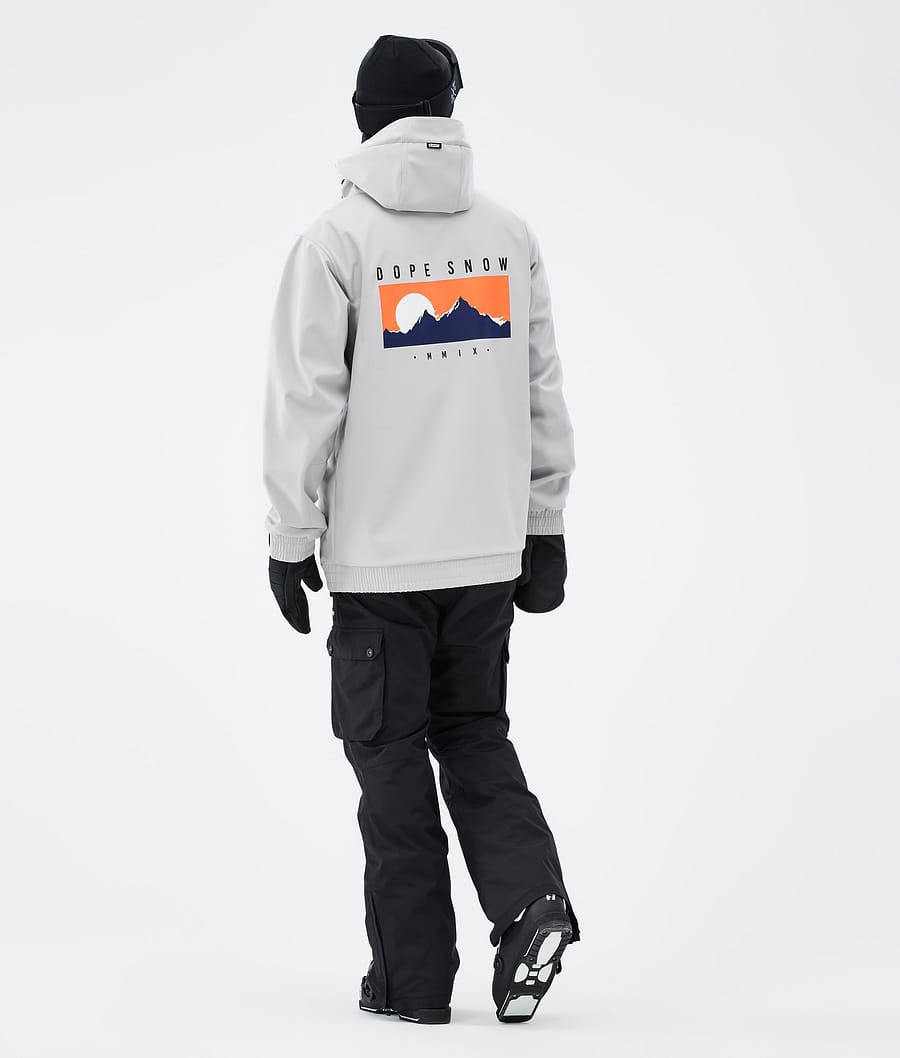 Dope Yeti Ski Jacket Men Silhouette Light Grey | Dopesnow.com