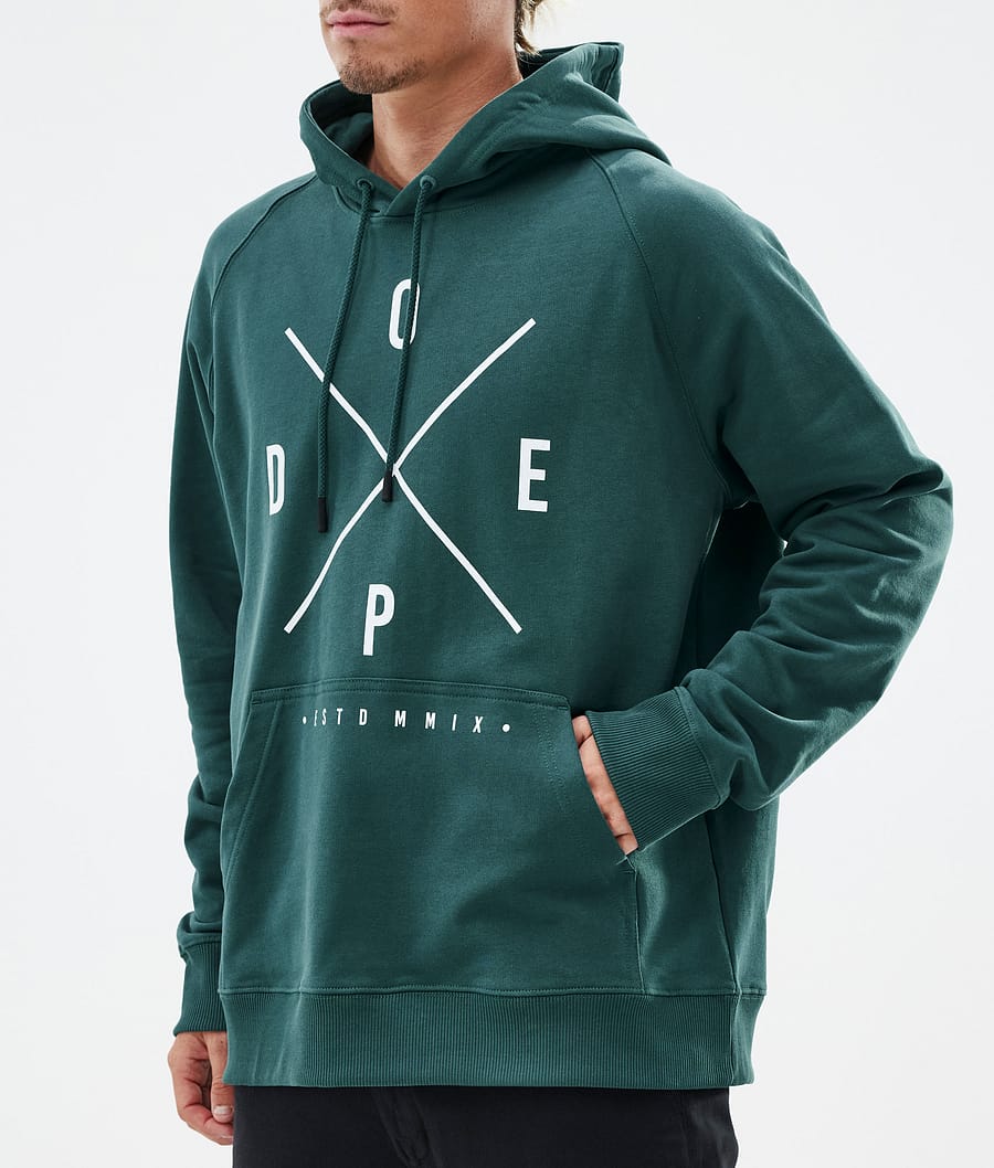 Dope Common Hoodie Men 2X-Up Bottle Green | Dopesnow.com